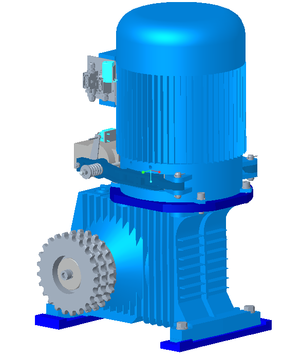 16VEC RH Escalator Machine Replacement 11.7 Kw Escalator Motor Power
