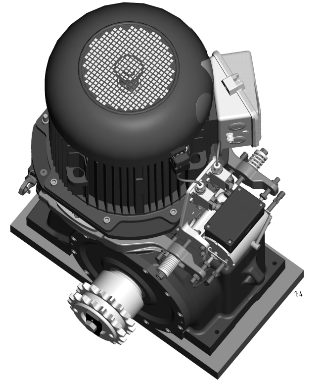 Single Drive 15kw Escalator Modernization EC 203 Escalator Machine ...