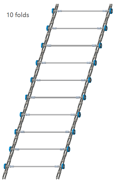 Pitch 135.46 Escalator Step Chain Solid Axles 520 Escalator Chain Oil ...